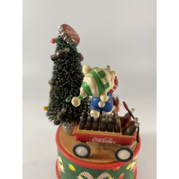 Coca Cola | Holiday | 996 Cocacola Music Box 2 Bears Dancing Around ...